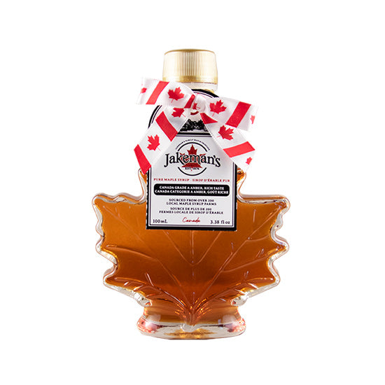 Maple Syrup in Autumn Leaf Glass – A Beautiful Gift from Canada ...